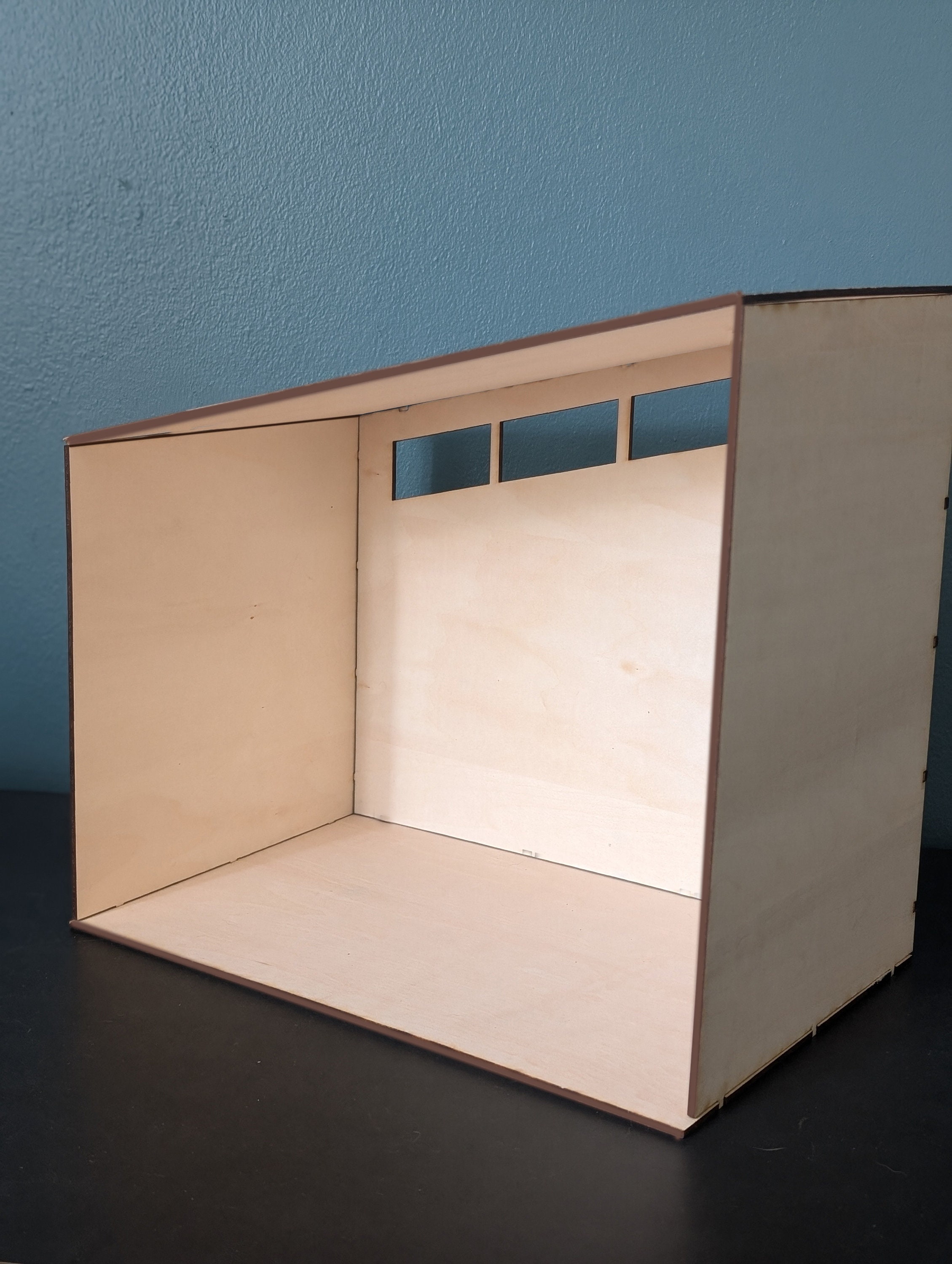 Mid-century Modern Room Box Kit 1/6 Scale for Barbie: DIY Unfinished ...