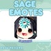 Sage Buffering Emotes Twitch and Discord Streaming Streamer Cute Emotes ...