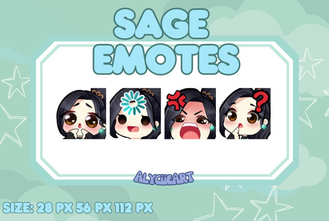 Valorant Sage Emotes Pack | Twitch and Discord | Streaming | Streamer ...