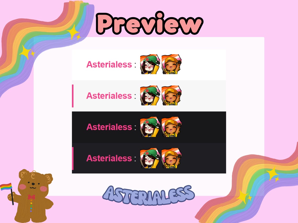 Killjoy and Raze Lesbian Pride Emotes - Etsy