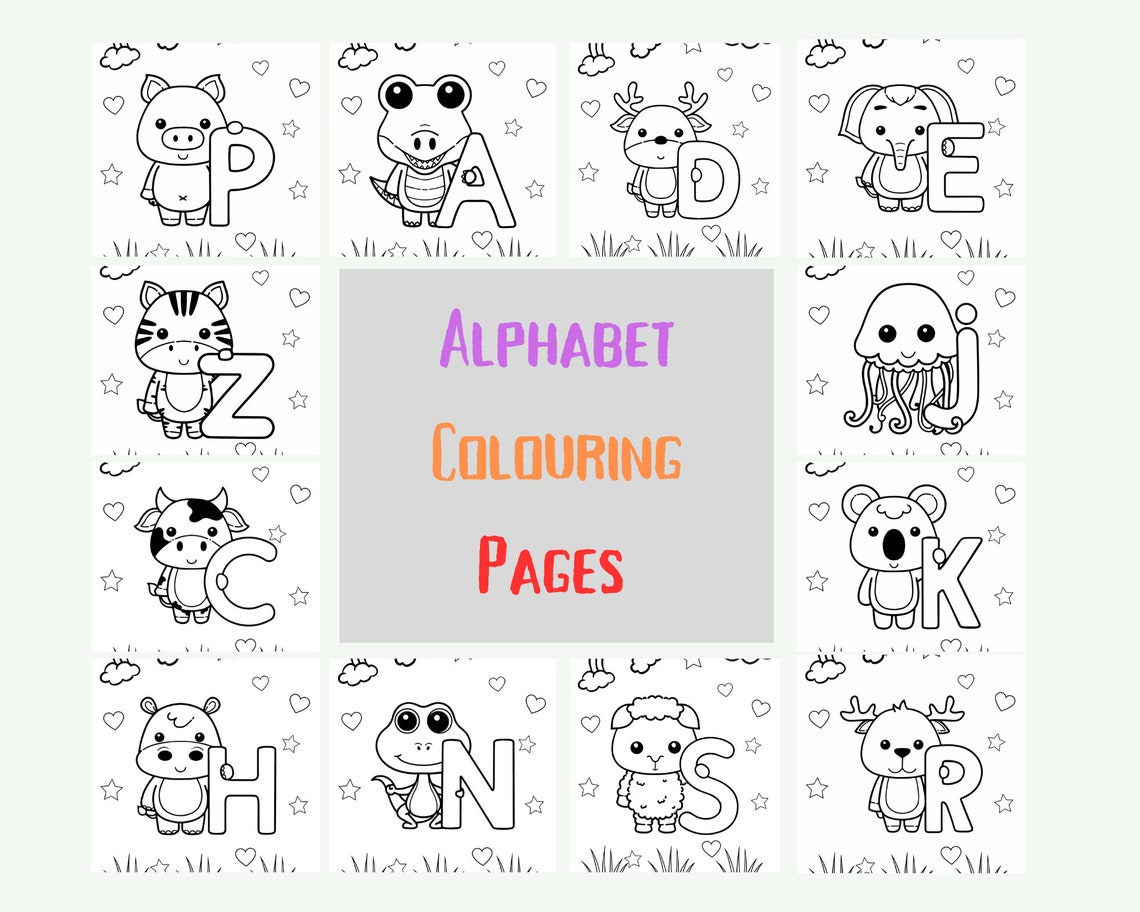 Coloring Pages for Kids Coloring Alphabet Pages Printable Coloring Kids ...
