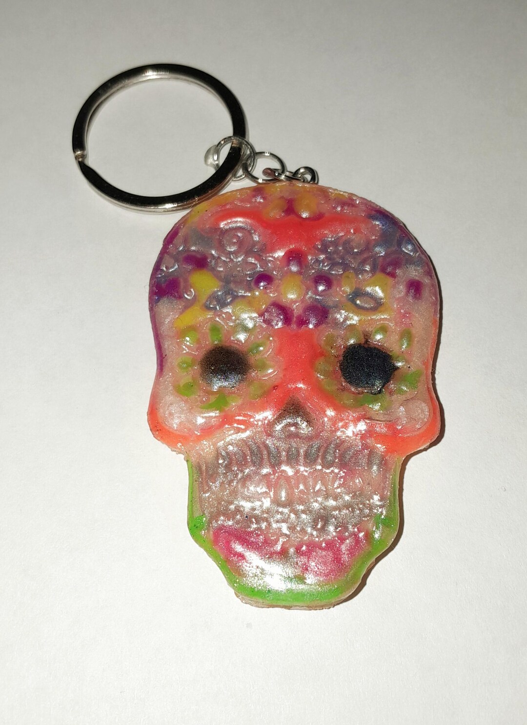 Skull Key Ring - Etsy
