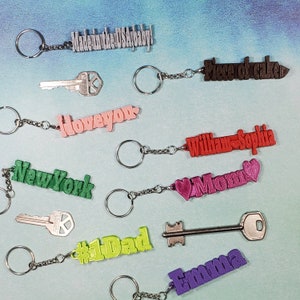 Custom Name Keychain,backpack Name Tag,school Name Label,keychain ...