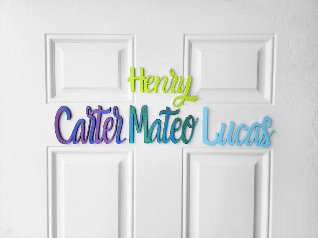 Custom Name Door Sign, Custom Name Plaque, Personalized Door Sign, 3D ...