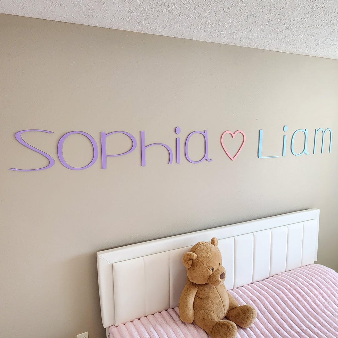 Personalized Wall Letters, Kids' Room Sign, Custom Name Signs for ...
