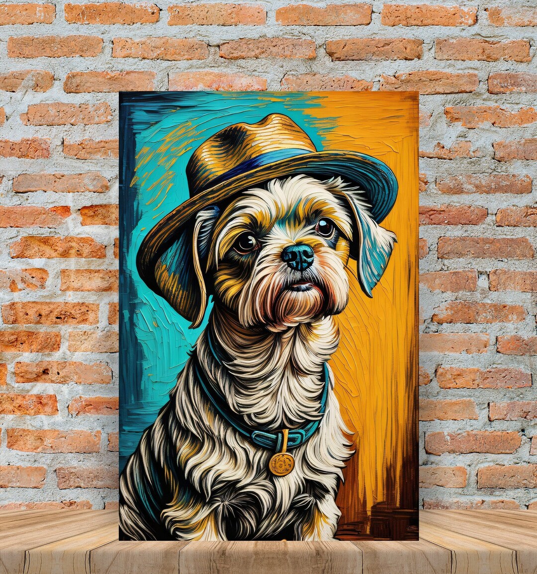 Maltese PRINTABLE Dog Artwork Decor Downloadable Digital Art Vintage ...