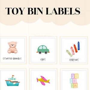 Printable Toy Trofast Bin Storage Labels, Homeschool Pre-k Classroom ...