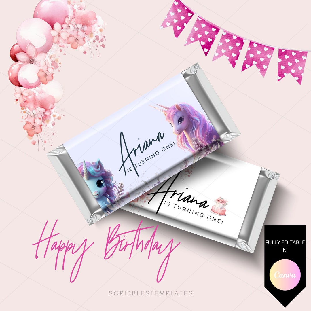 Editable Customised Chocolate Wrapper Template, Aldi Mini Chocolates ...