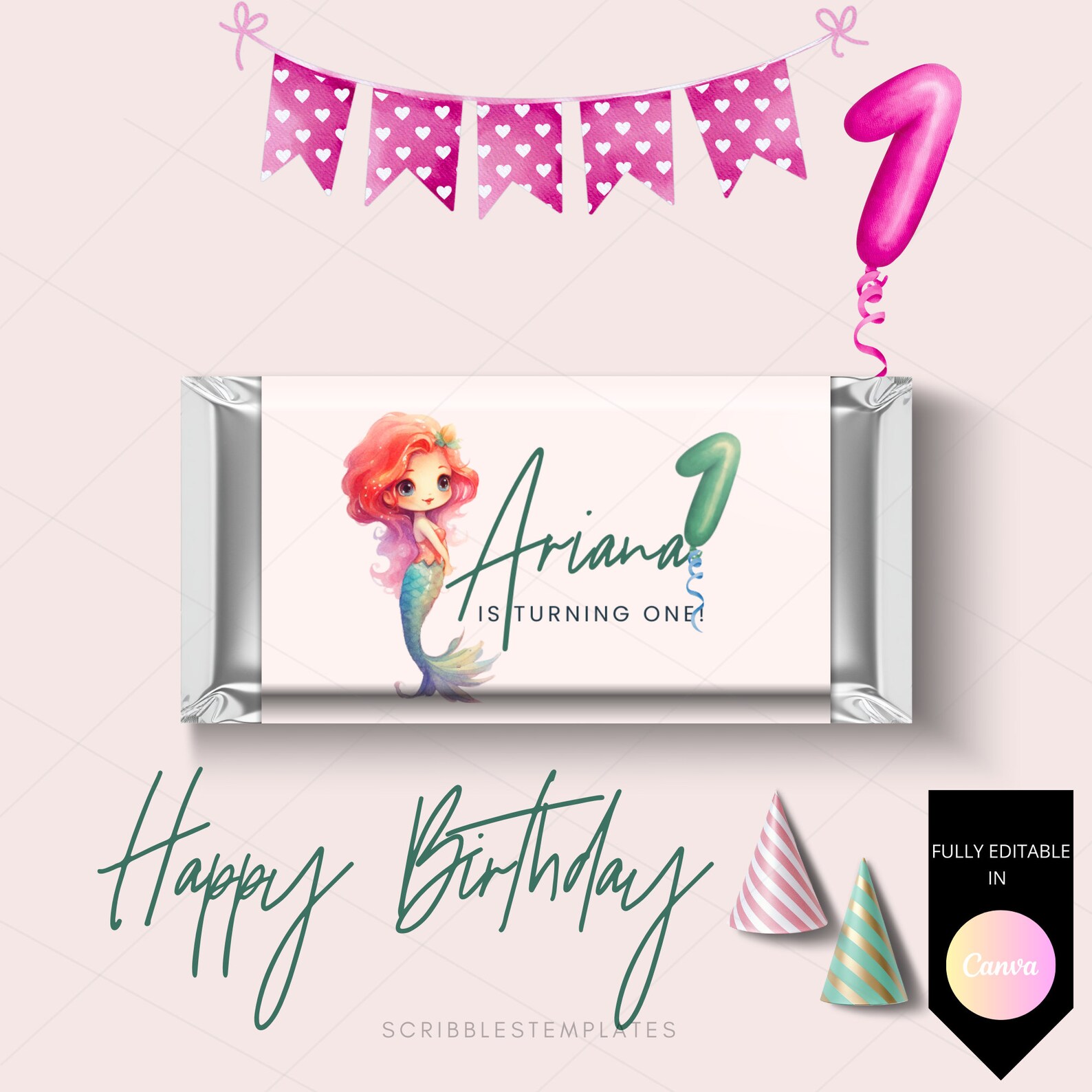 Editable Customised Chocolate Wrapper Template, Aldi Mini Chocolates ...