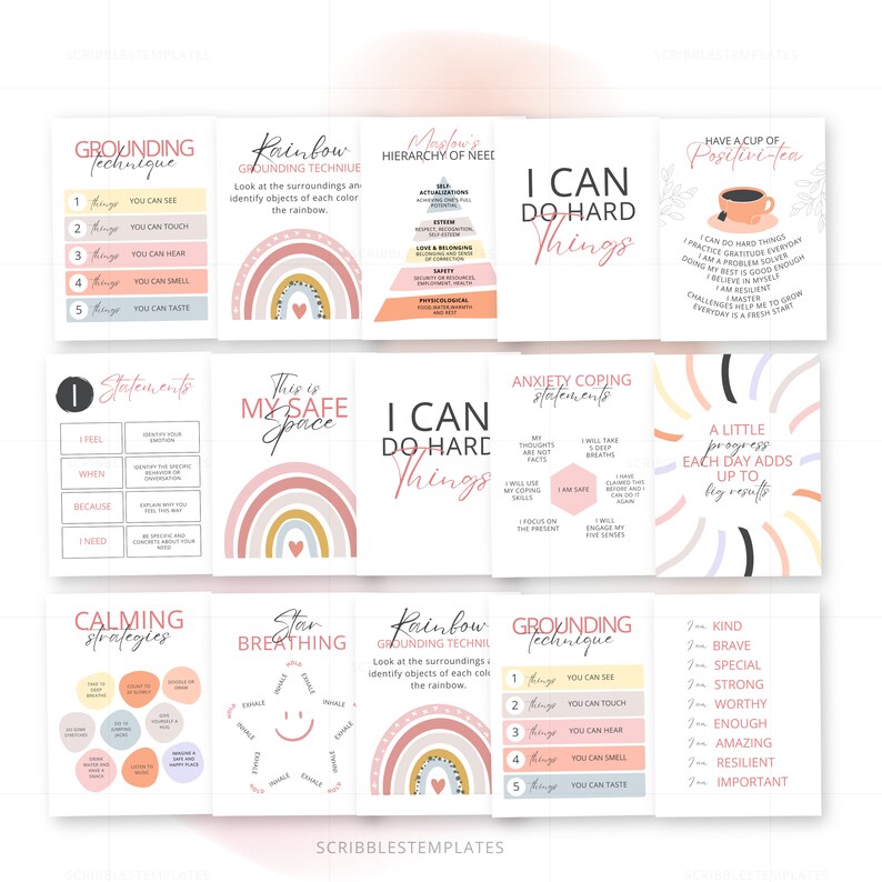 22 Calm Down Corner Posters Sign Kit calming Corner - Etsy