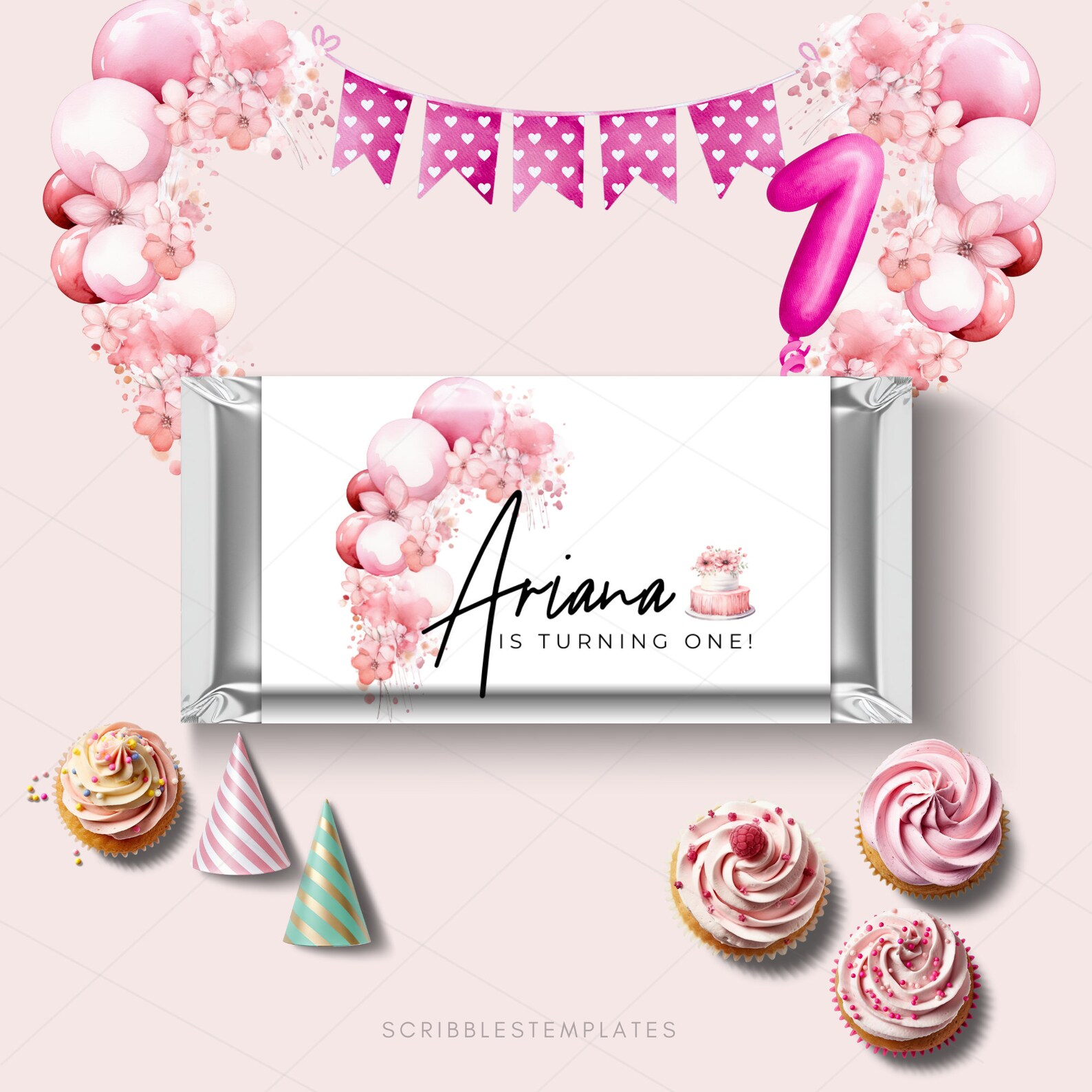 Editable Customised Chocolate Wrapper Template, Aldi Mini Chocolates ...