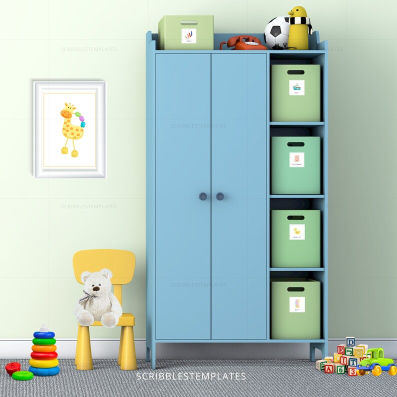 Printable Toy Trofast Bin Storage Labels, Homeschool Pre-k Classroom ...