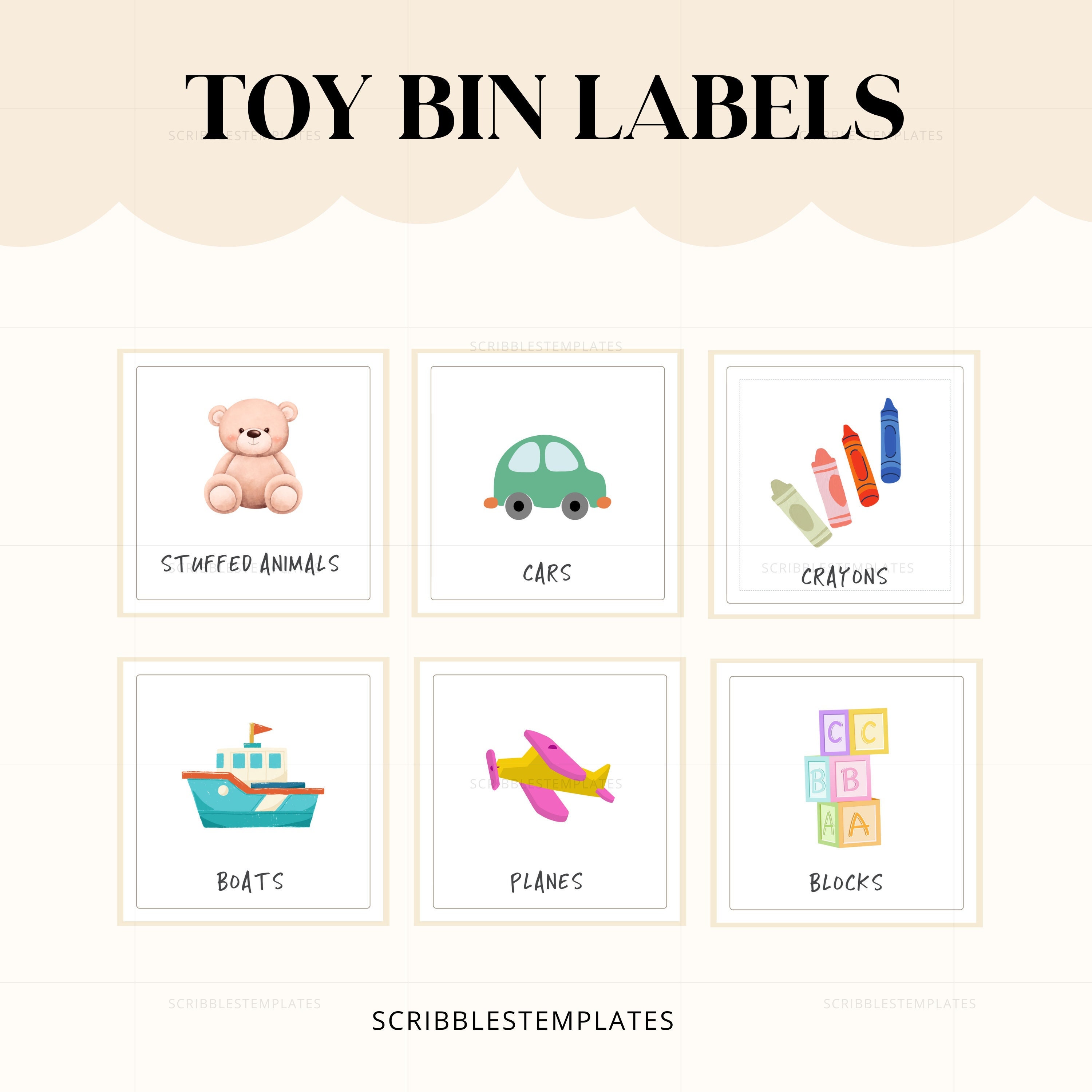 Printable Toy Trofast Bin Storage Labels, Homeschool Pre-k Classroom ...