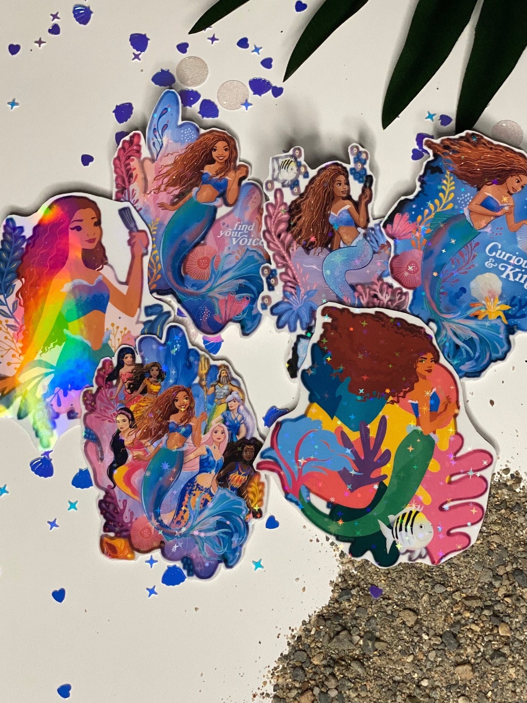 Little Mermaid Vinyl Stickers - Etsy