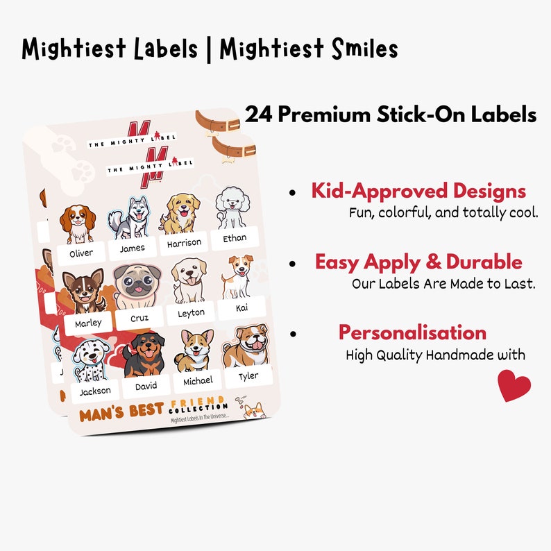 24 Personalized Kids Stick-on Labels Name Tags Water Bottle Labels ...