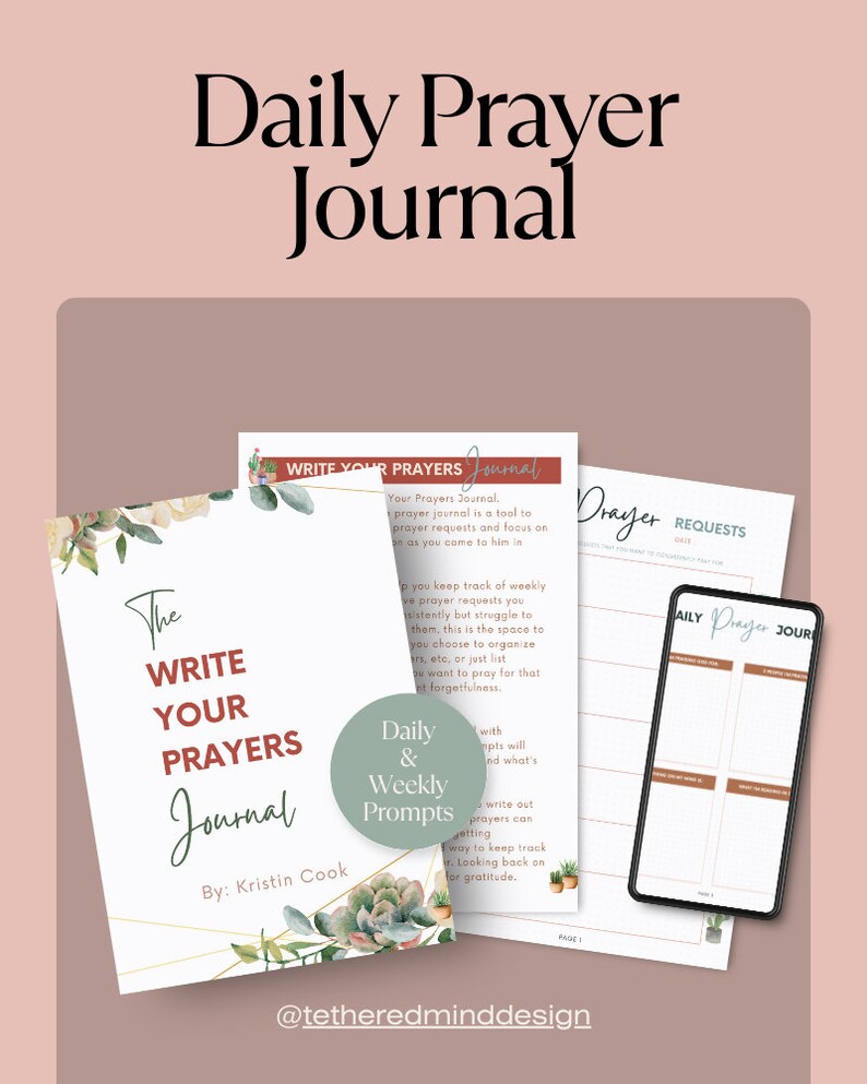 Write Your Prayers Prayer Journal, Prayer Journal for Women, Prayer ...