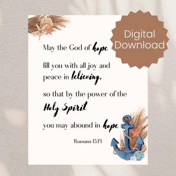 Nautical Bible Verse - Etsy