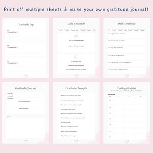 Daily Gratitude Worksheets, Wellbeing, Mindset, Daily Reflection, Self ...