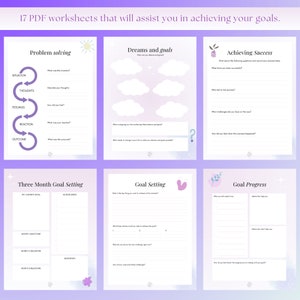 Self-care Easy to Use Goal Setting Printable Worksheets - Etsy