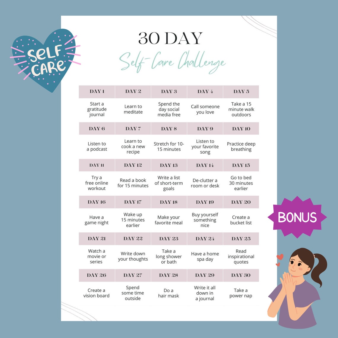 The 28 Days of Gratitude Journal Gratitude Templates Micro - Etsy Canada