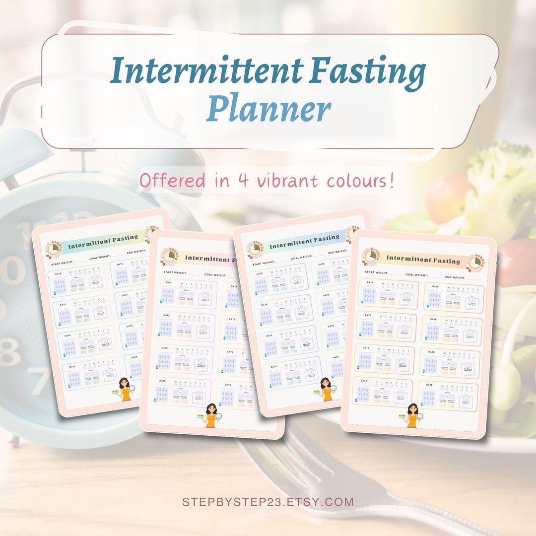 Intermittent Fasting Planner - Etsy