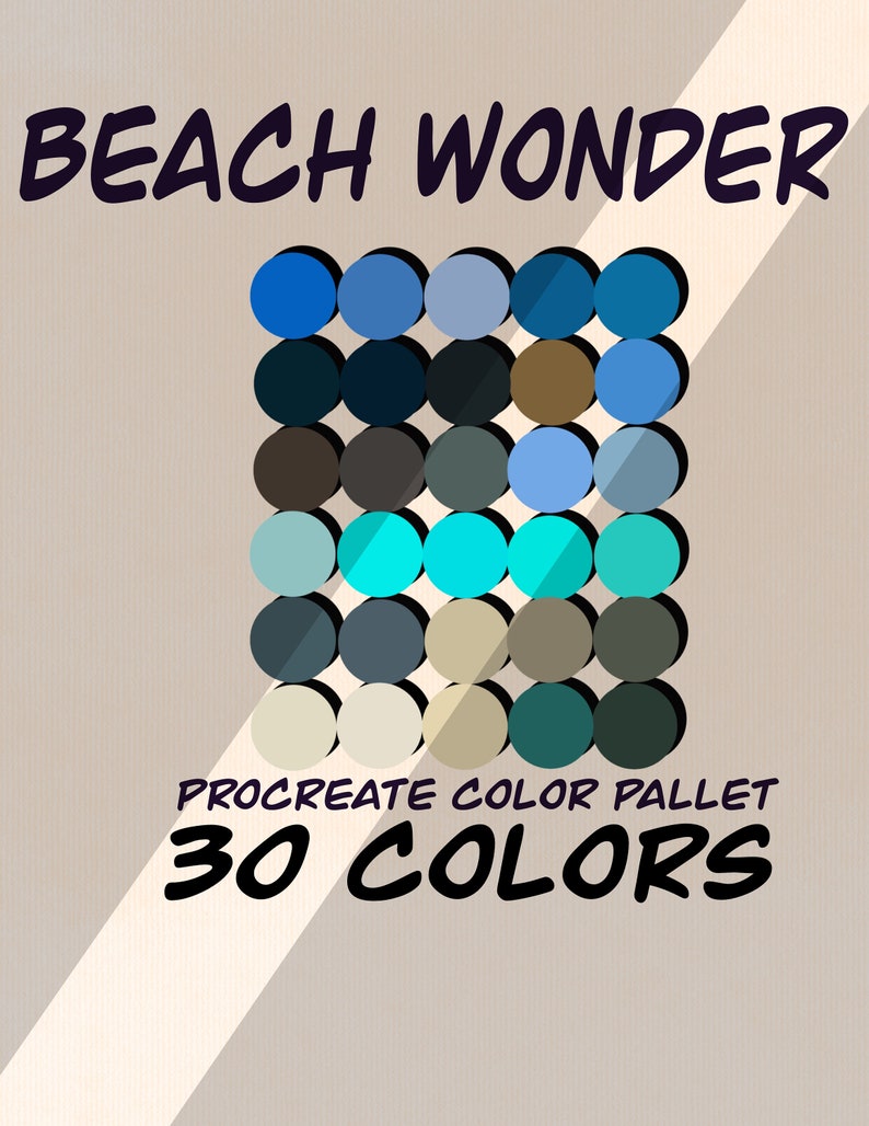 150 Color Bundle, Swatches for PROCREATE, Pallets, Digital Download ...
