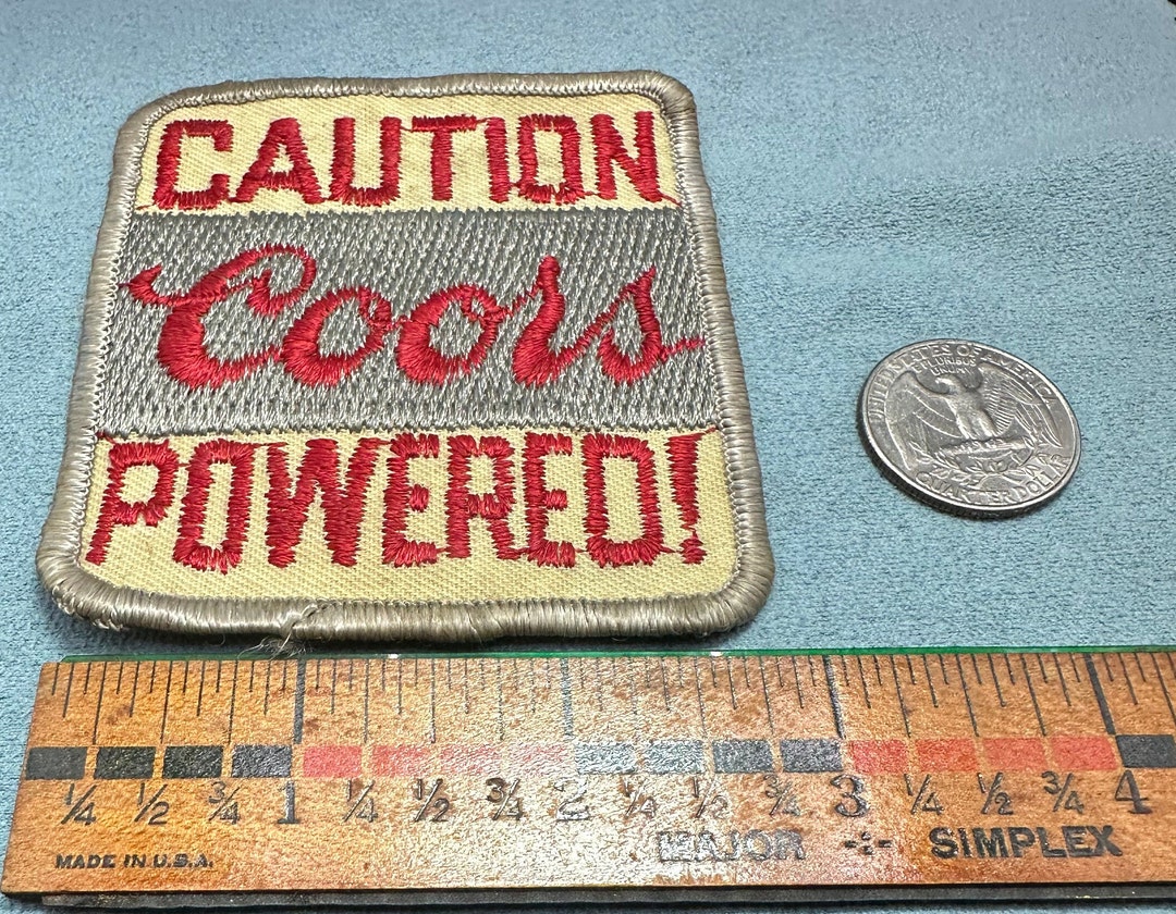 1970's Coors Beer Patch caution Coors Powered - Etsy