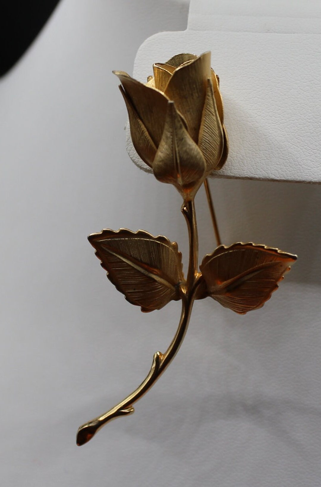 Beautiful Gold Tone Giovanni Rose Brooch, Signed - Etsy