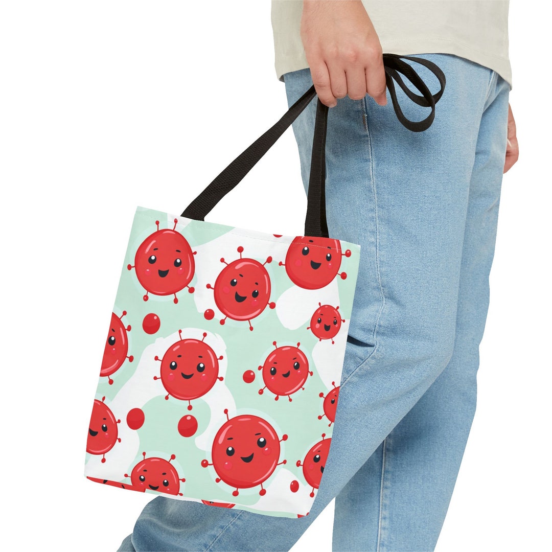 Kawaii-style Red Blood Cells Tote, Laboratory Science Teacher ...