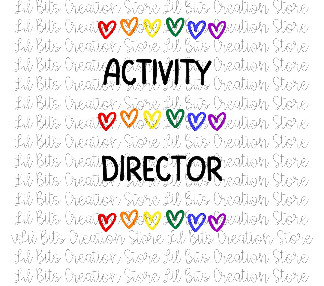 Activity Director SVG/PNG/JPG File - Etsy