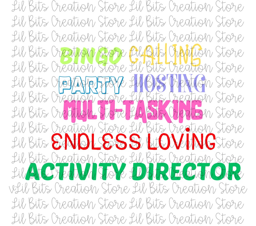 Activity Director SVG/PNG/JPG File - Etsy