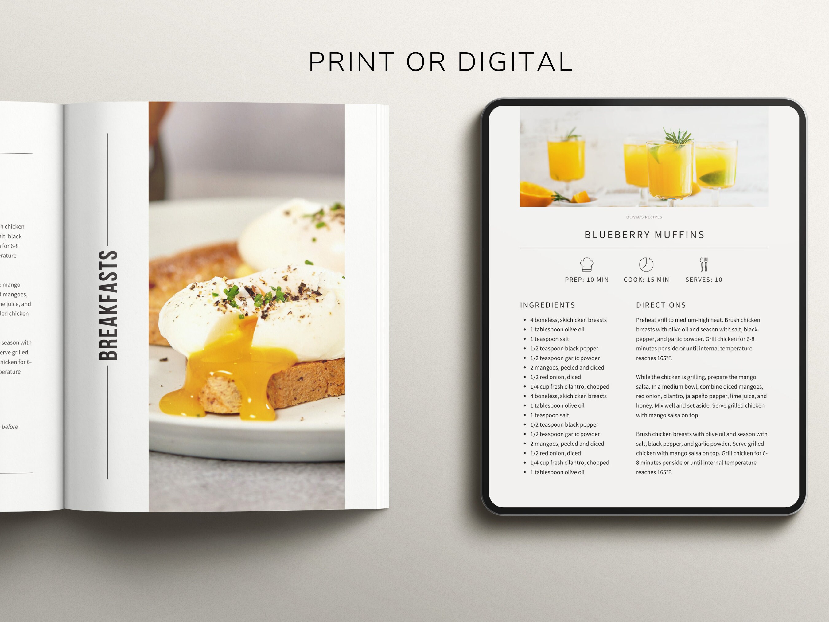 Editable Cookbook Template, Colorful Cookbook PDF Template, Family ...