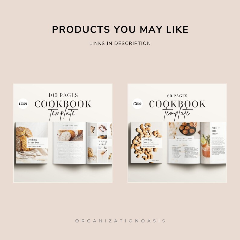 Monthly Meal Planner Printable Minimalist, 30 day Menu Planner, Monthly ...