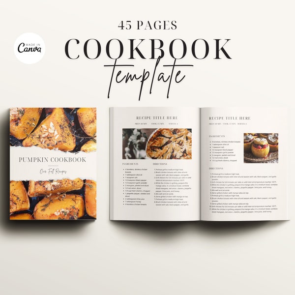 Fall Recipe Cards - Etsy