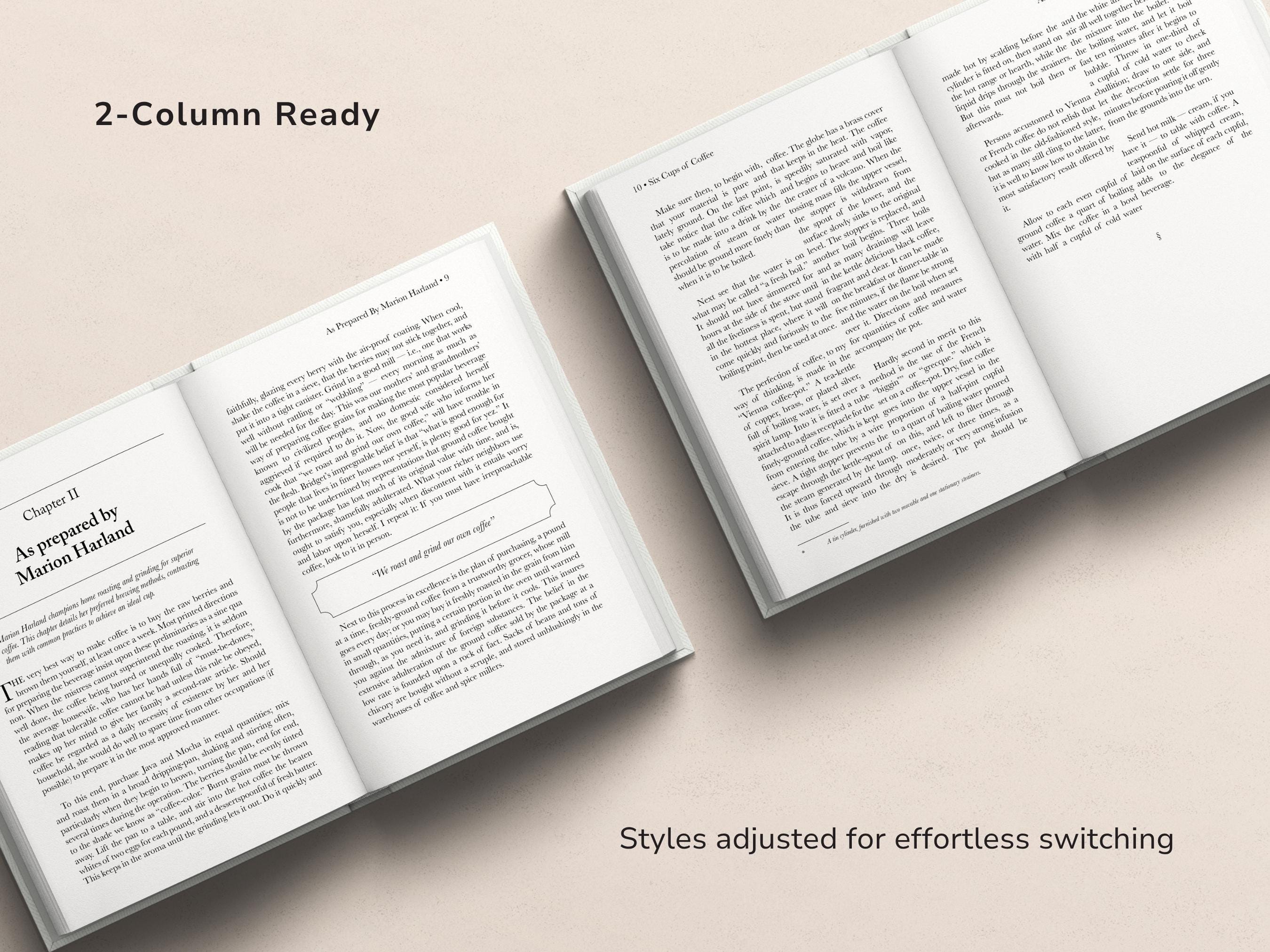 Indesign Book Template, Premade Book Design, Editable Writers Template ...