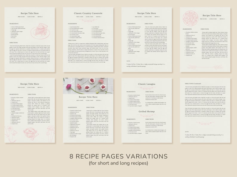 Cookbook Template Old Paper Retro Style, Vintage Recipe Book Template ...
