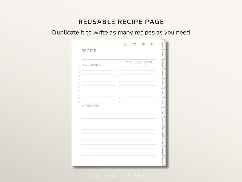 Remarkable 2 Templates Meal Planner Hyperlinked PDF, Instant Download ...
