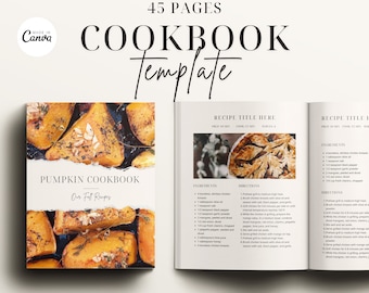 Minimalist Recipe Template Editable Personalized Recipe - Etsy