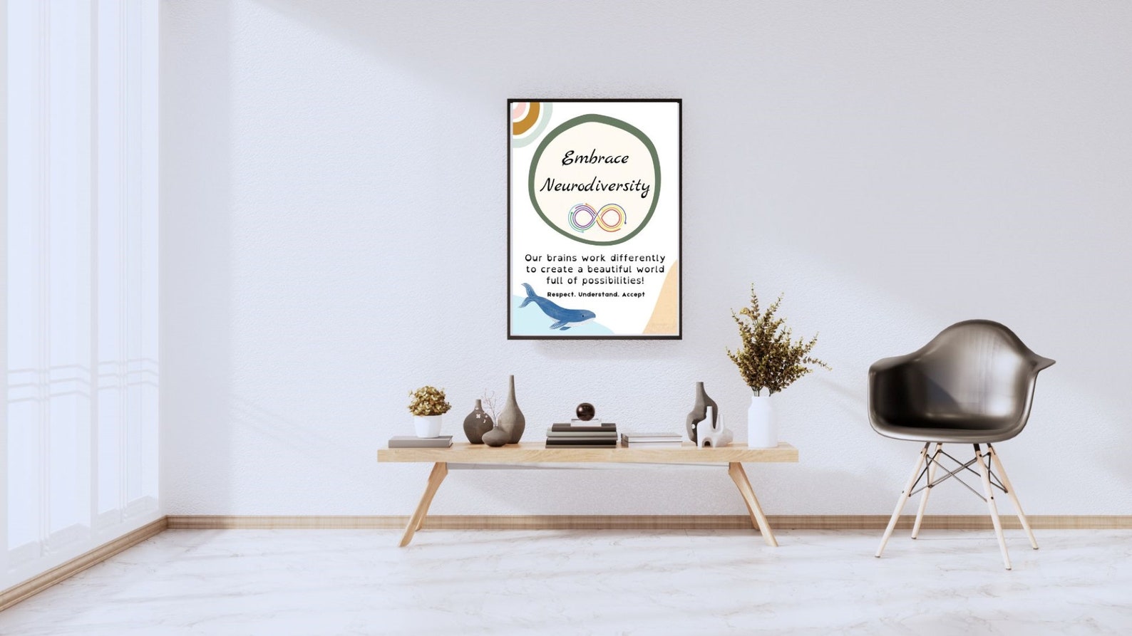 Embrace Neurodiversity Digital Wall Art Poster printable - Etsy