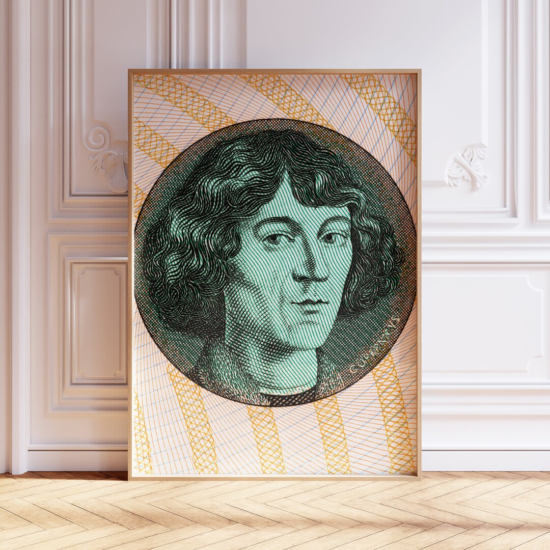 Nicolaus Copernicus Bank Note Wall Art Print - Historical Figure ...