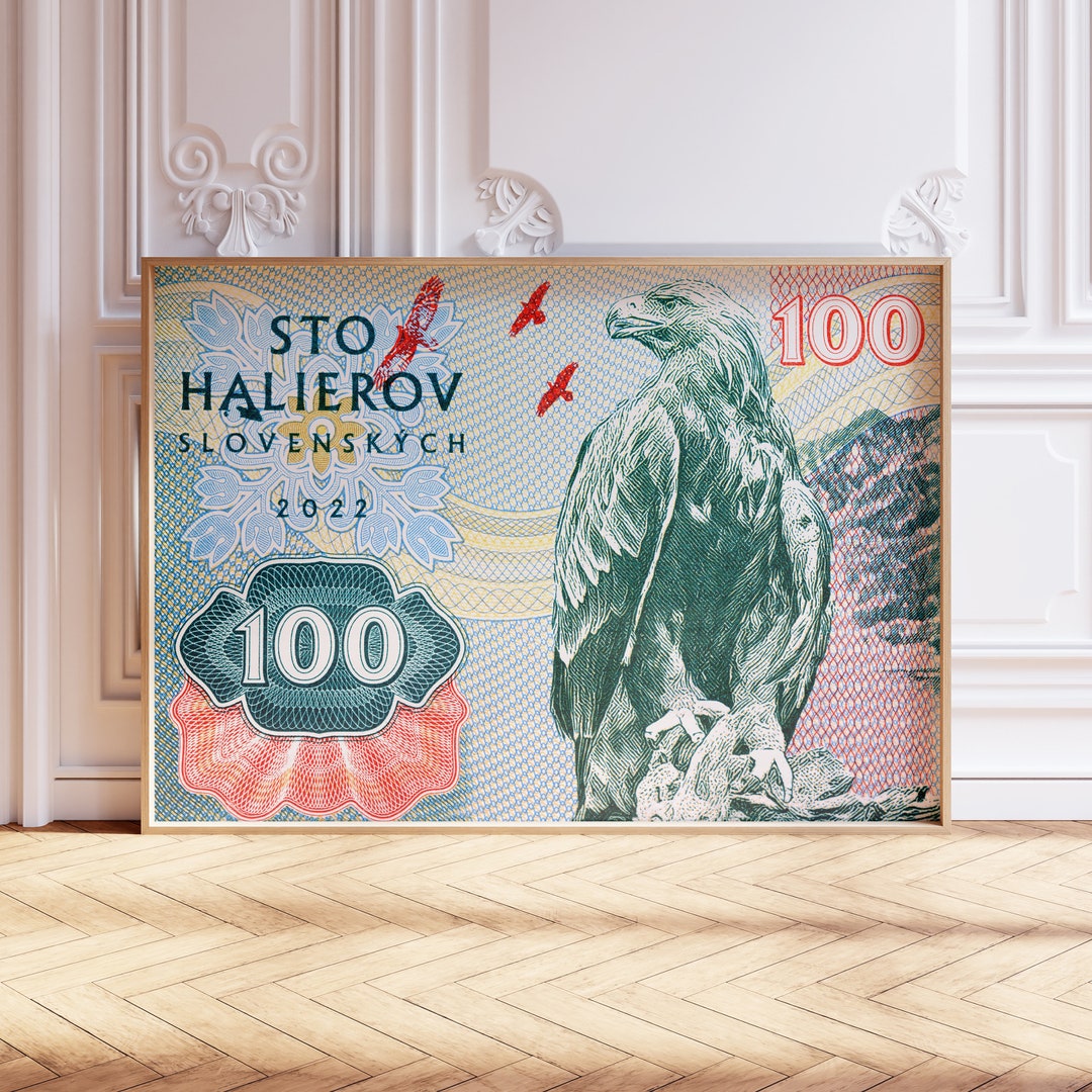 Golden Eagle Money Vintage Banknote Style Wall Art Print Poster ...