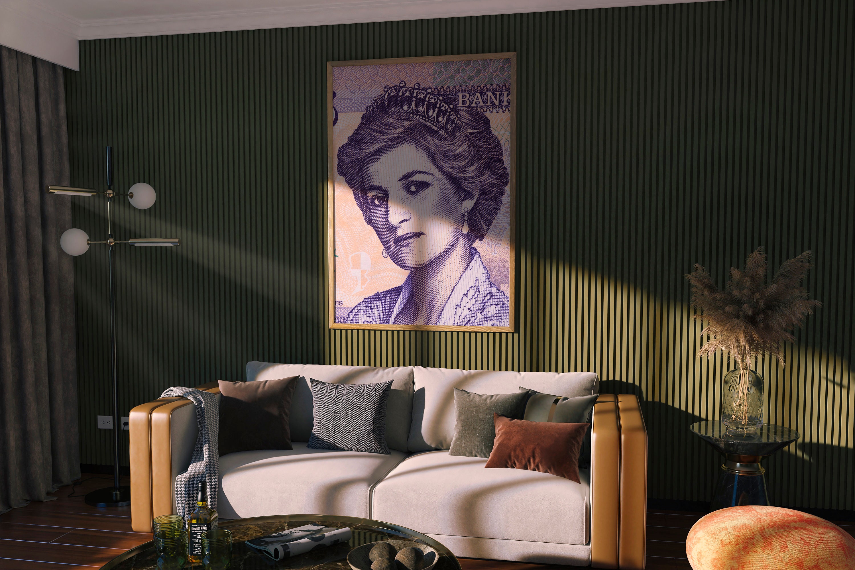 Princess Diana British Money Vintage Banknote Style Wall Art Print ...