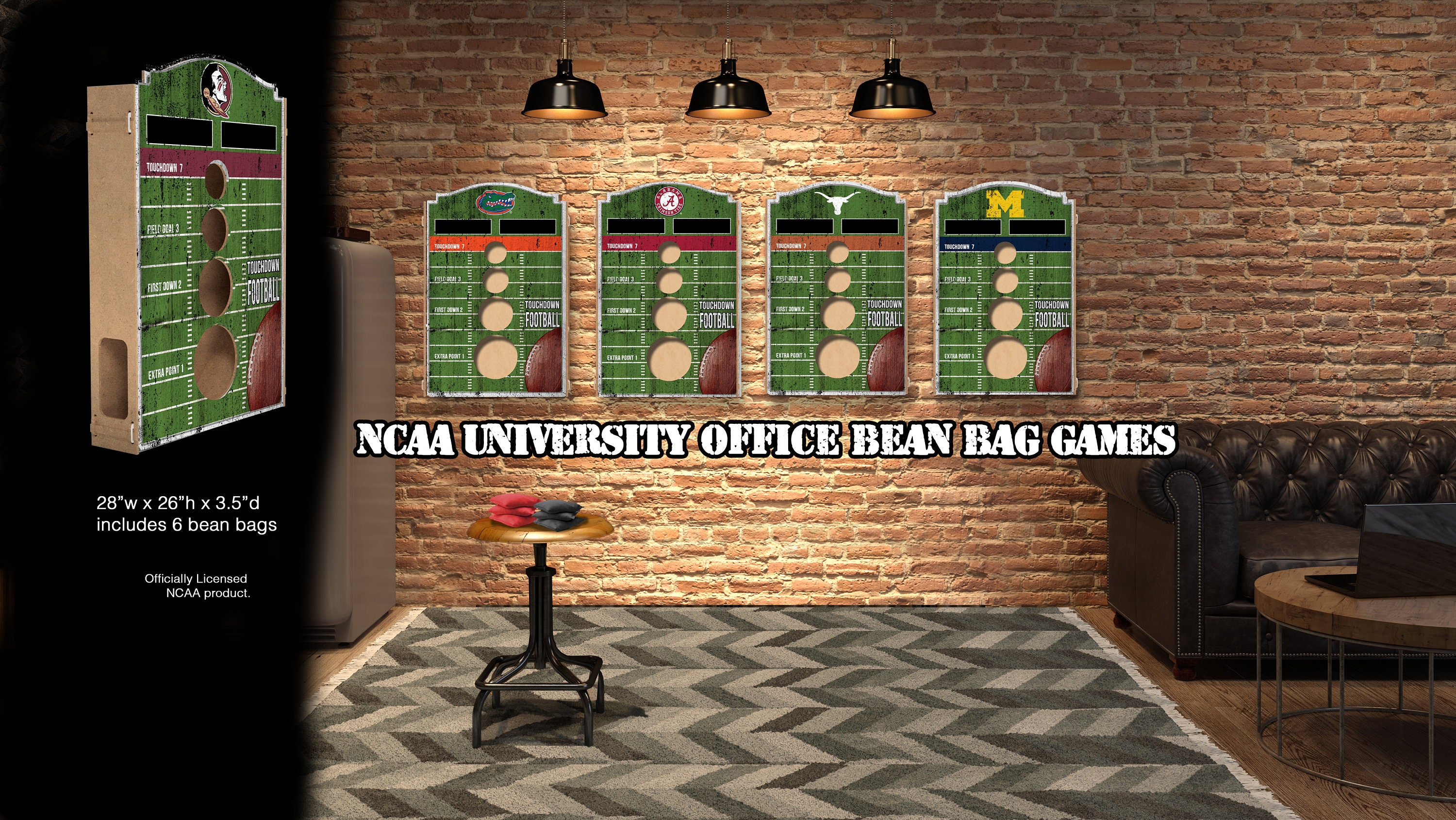 NCAA Office Bean Bag Wall Game - Etsy