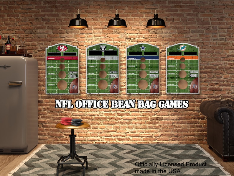 NFL Office Bean Bag Wall Game - Etsy