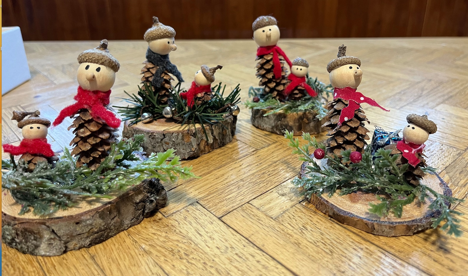 Holiday Pine Cone People - Etsy