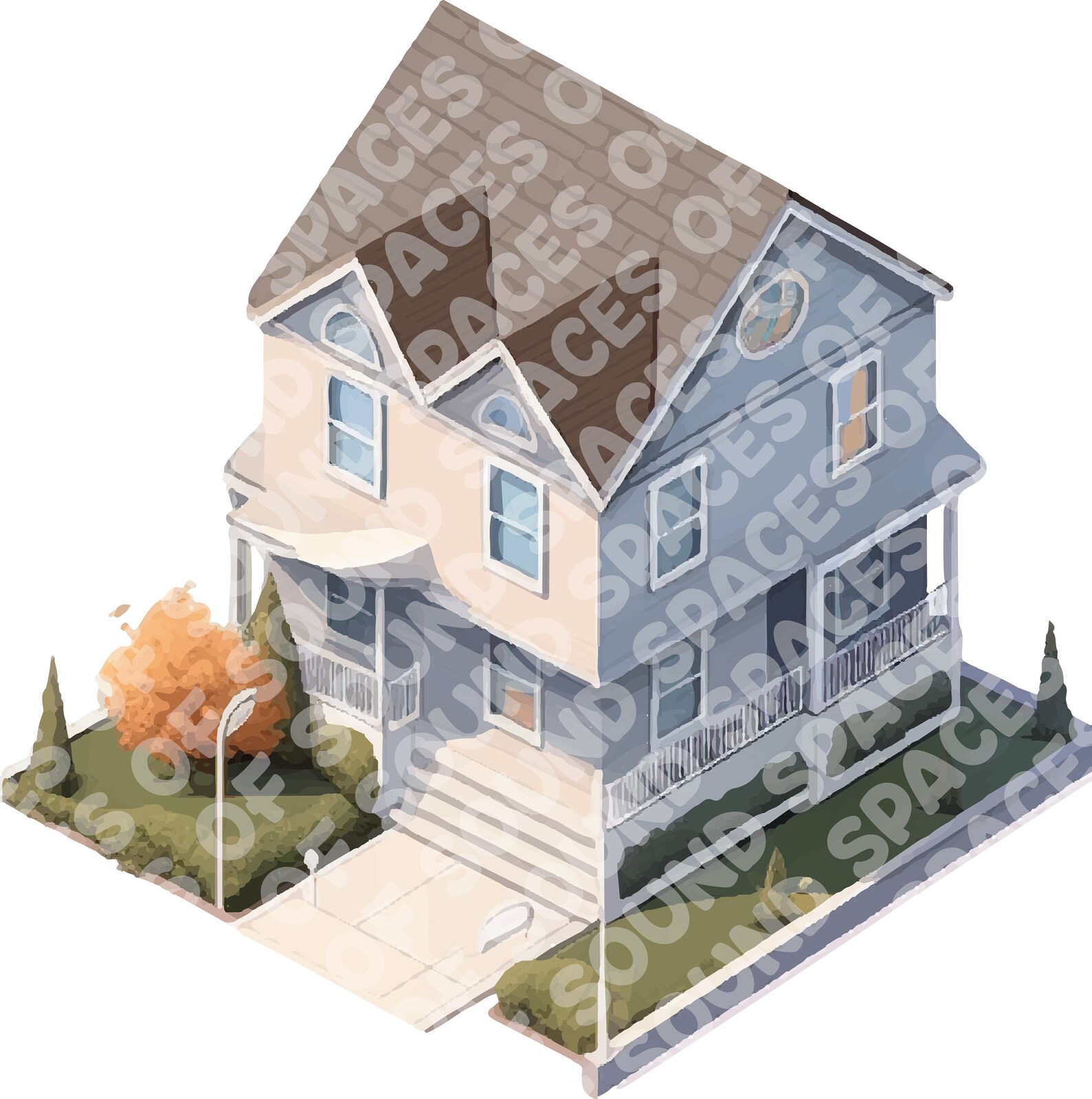 American Suburban House Clip Arts: Capturing Domestic Bliss in Every ...