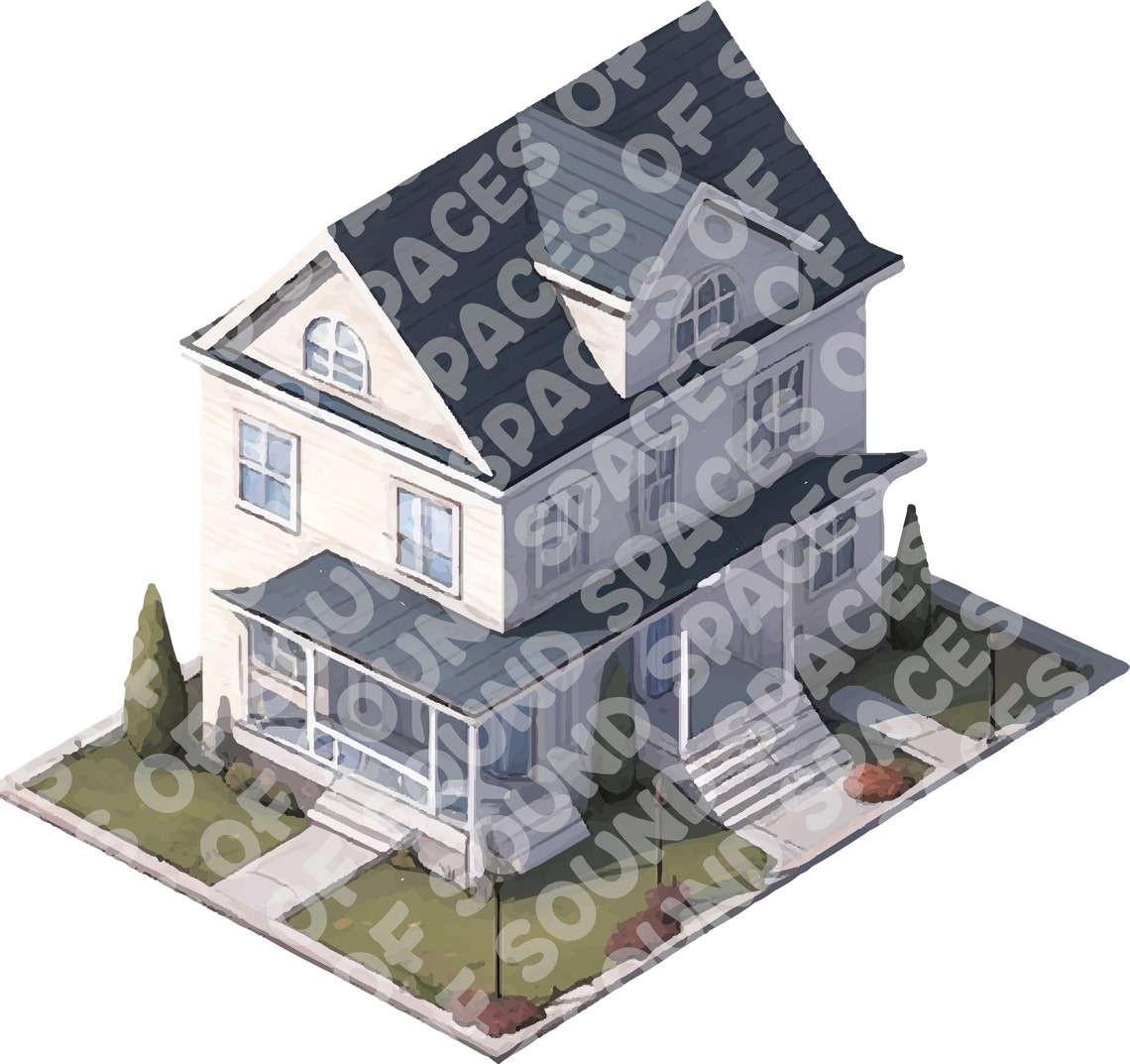 American Suburban House Clip Arts: Capturing Domestic Bliss in Every ...