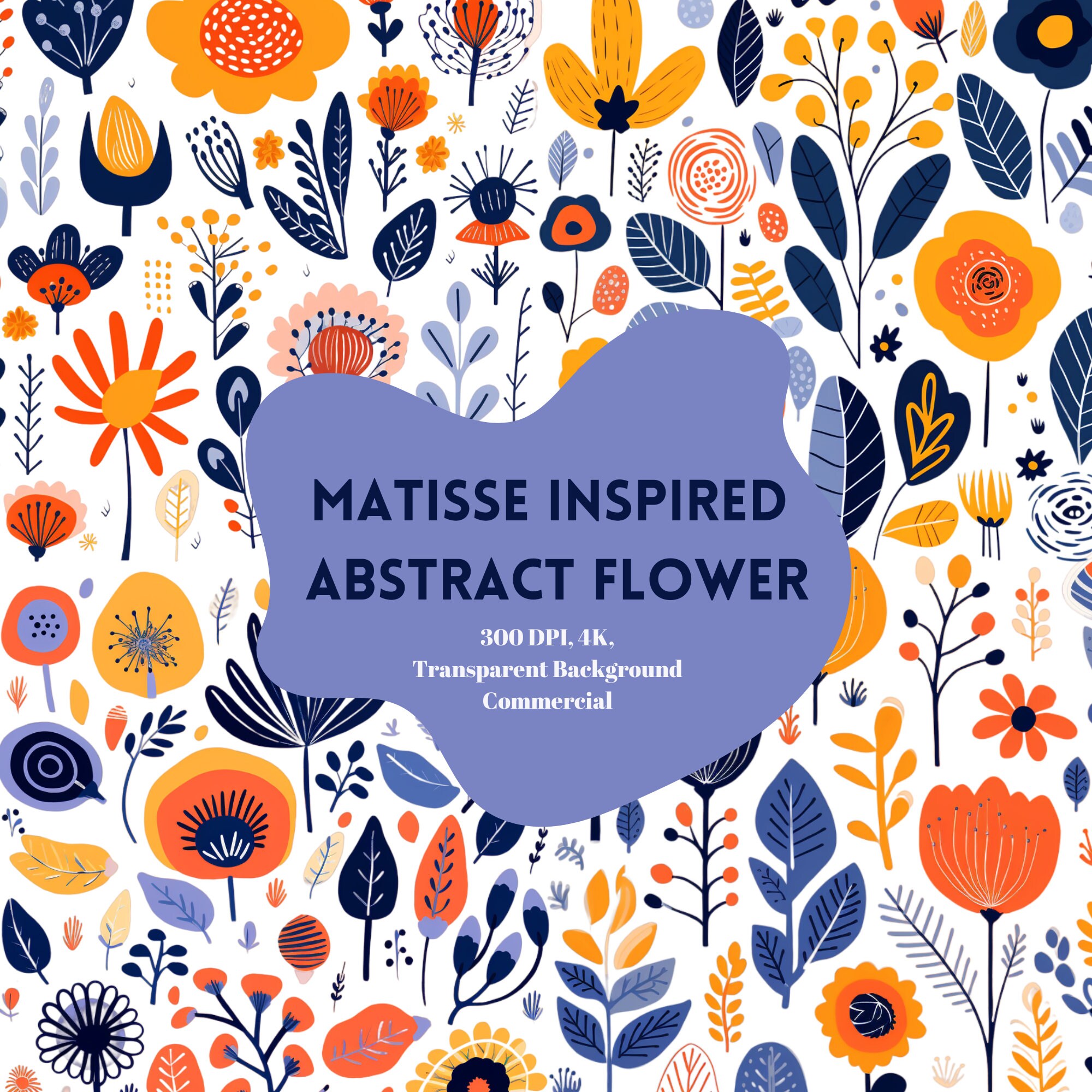 Abstract Shapes Clip Art Bundle: Transparent Background Illustrations ...