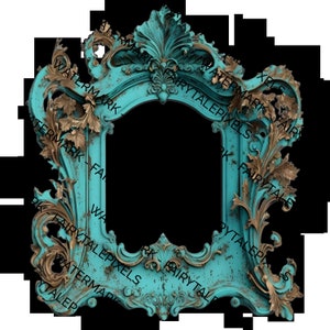 Baroque Frames Clip Art: Timeless Designs for Premium Projects, PNG ...