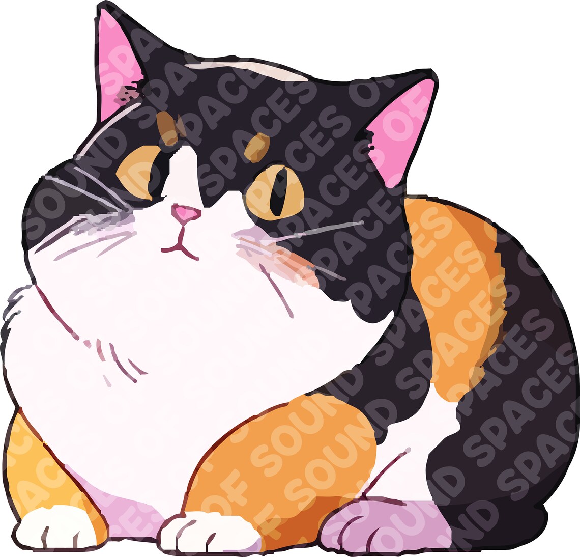 Charming Calico Cat Clip Arts: Perfect Illustrations for Feline Lovers ...